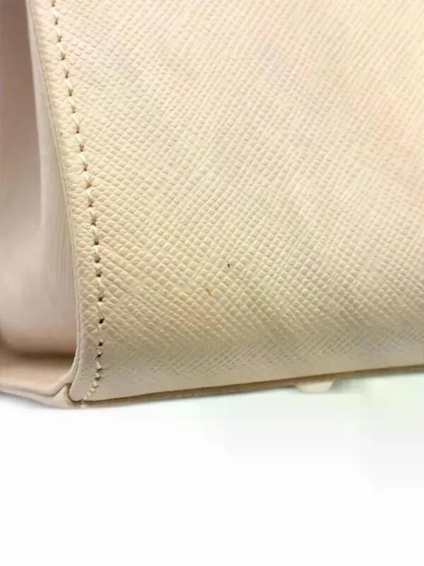Burberry Textured Leather Tote Bag