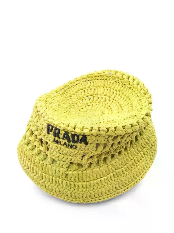 Prada 2000s Logo Bucket Hat