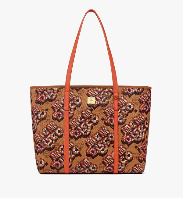 Mcm Toni Top-zip Shopper In Disco Visetos Monogram