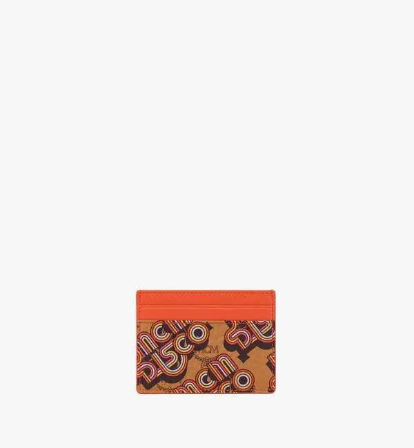 Mcm Aren Card Case In Disco Visetos