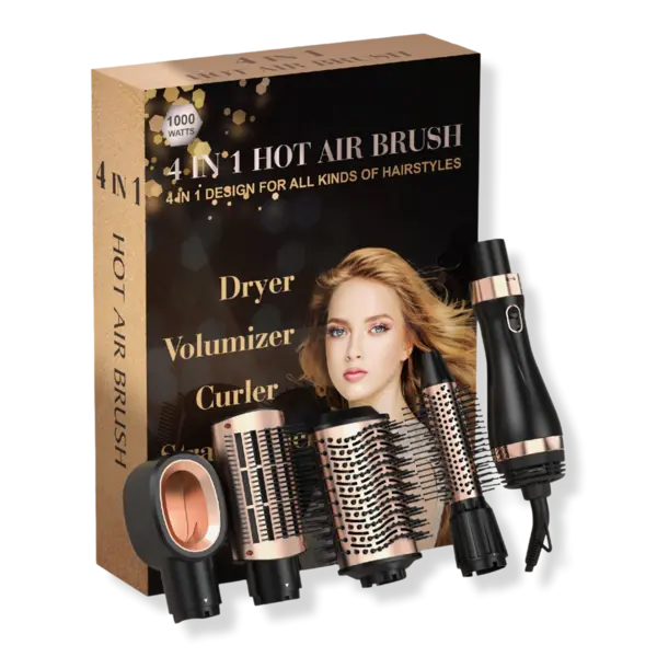 NICEBAY Round Blowout Hot Air Brush - Gold
