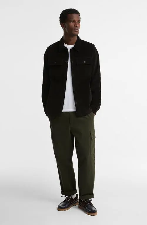 Barbour Tartan Trimmed Corduroy Shirt Jacket