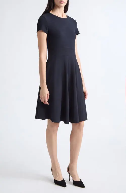 Emporio Armani Textured A-line Dress