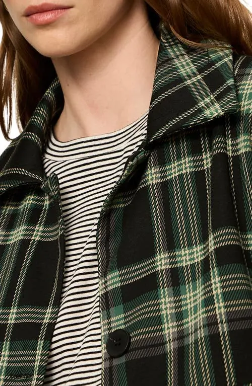 Sanctuary Plaid Shirt Jacket