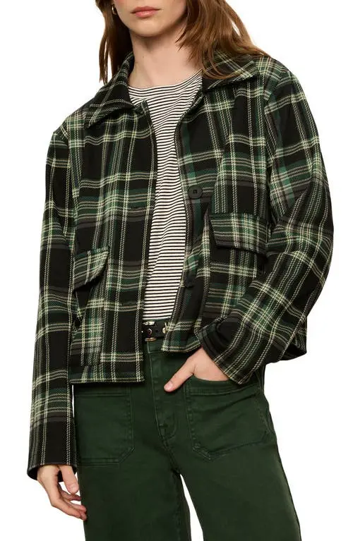 Sanctuary Plaid Shirt Jacket