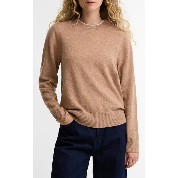 Barbour Penwood Cashmere Sweater - Camel