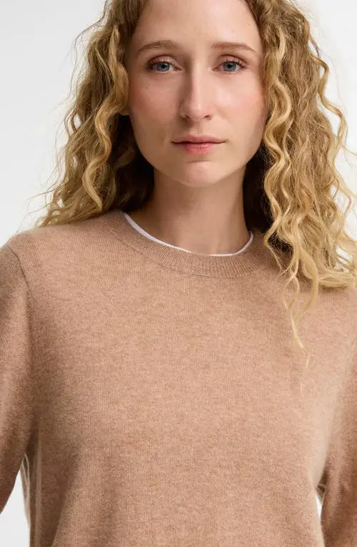 Barbour Penwood Cashmere Sweater - Camel
