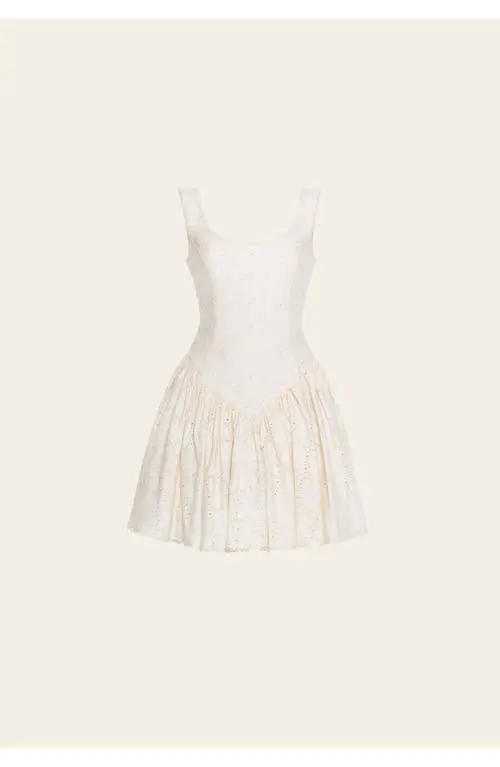 Agua Bendita Pluma Playa Mini Dress - Ivory
