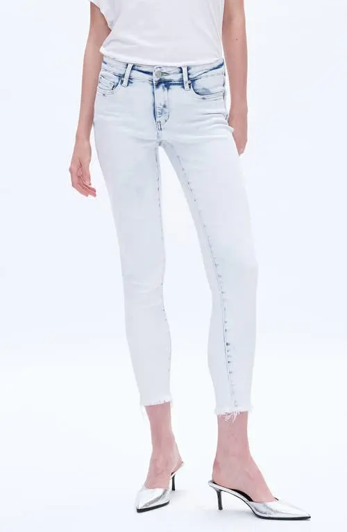 BAYEAS Raw Hem Crop Skinny Jeans