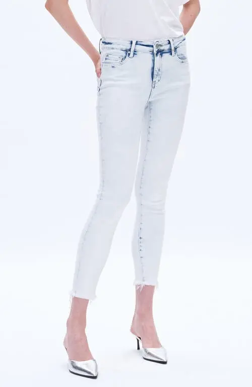 BAYEAS Raw Hem Crop Skinny Jeans