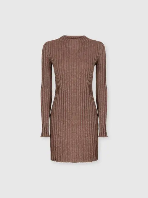 Missoni Ribbed Viscose Lamé Mini Dress
