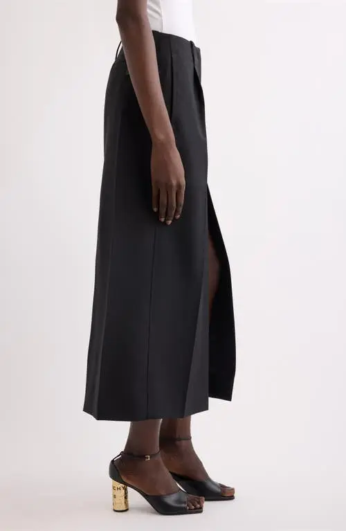 Givenchy Slit Wool & Mohair Pencil Skirt