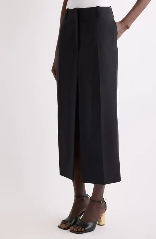 Givenchy Slit Wool & Mohair Pencil Skirt