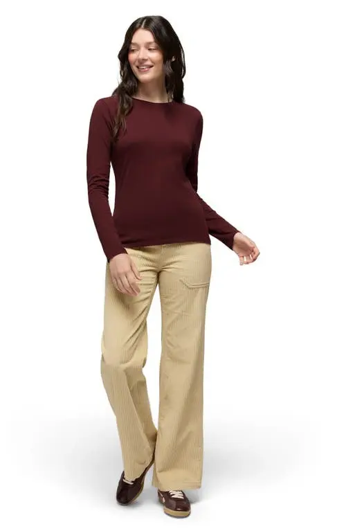 Prana Everyday Long Sleeve T-shirt - Cacao