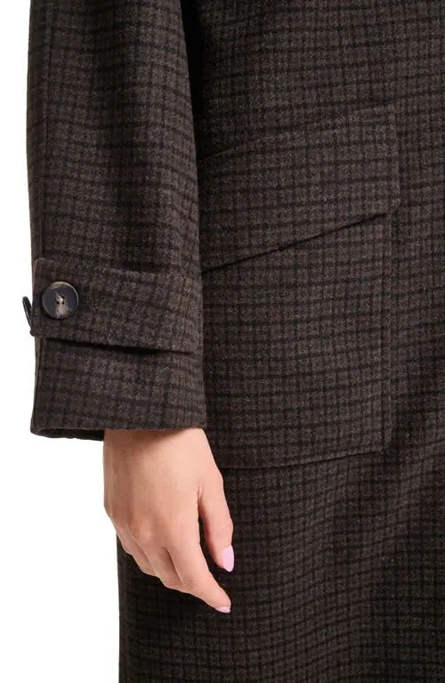LEVI'S Wool Blend Mac Coat With Detachable Hood