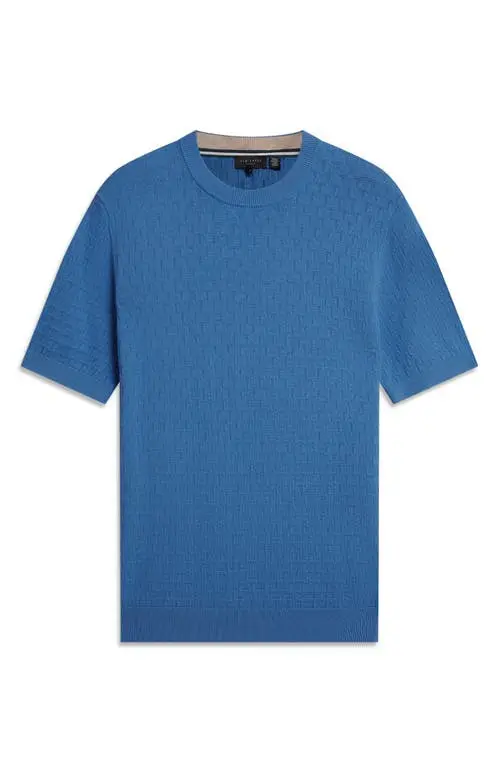 Ted Baker London Ingvi Cotton & Wool Knit T-shirt - Blue