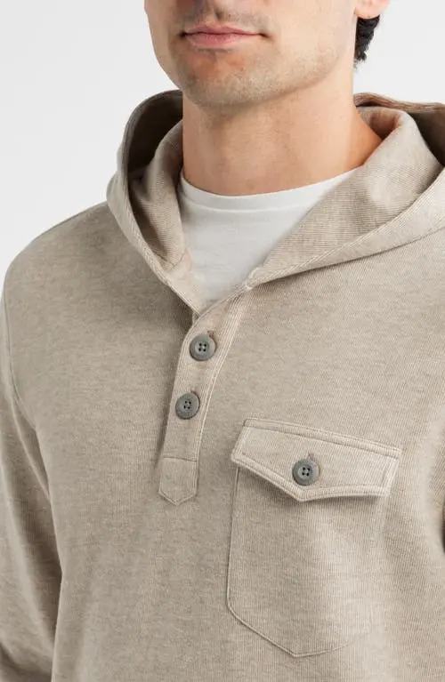 Johnnie-o Henley Hoodie - Cream