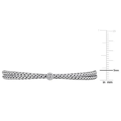 JULIANNA B. Cubic Zirconia Crossover Bangle Bracelet