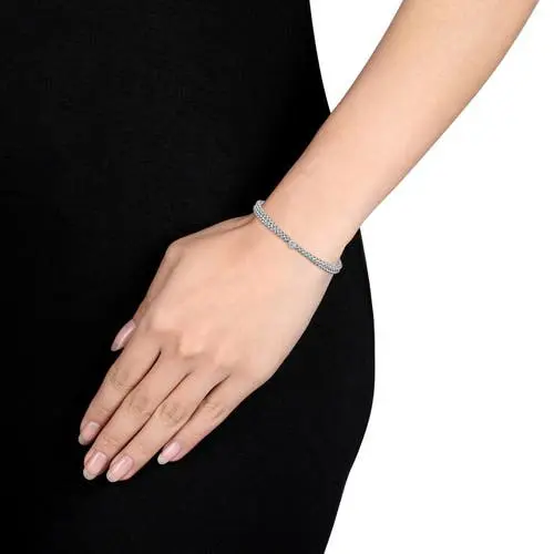 JULIANNA B. Cubic Zirconia Crossover Bangle Bracelet