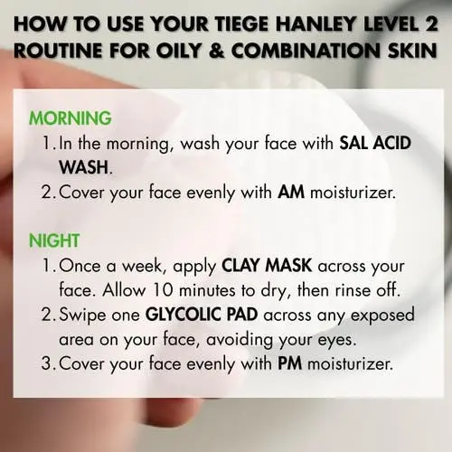 TIEGE HANLEY Level 2 Oily/combinantion Skin Care Routine