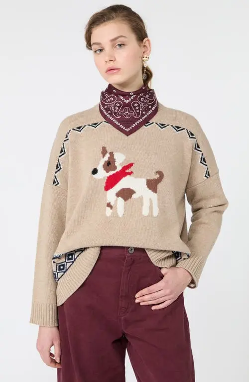 Max Mara Pavidi Intarsia Virgin Wool Sweater