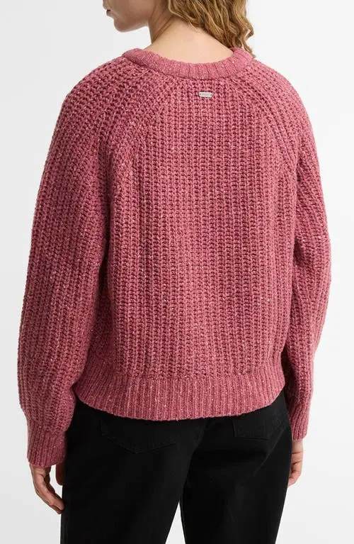 Barbour Alderney Fleck Sweater - Tea Rose
