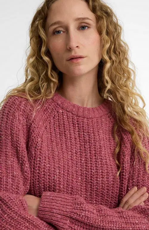 Barbour Alderney Fleck Sweater - Tea Rose