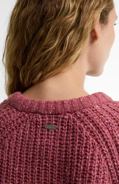 Barbour Alderney Fleck Sweater - Tea Rose