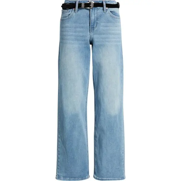YMI Britney Belted Wide Leg Jeans