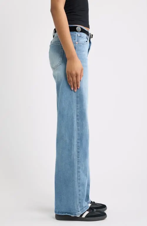 YMI Britney Belted Wide Leg Jeans - 08c - Light Medium