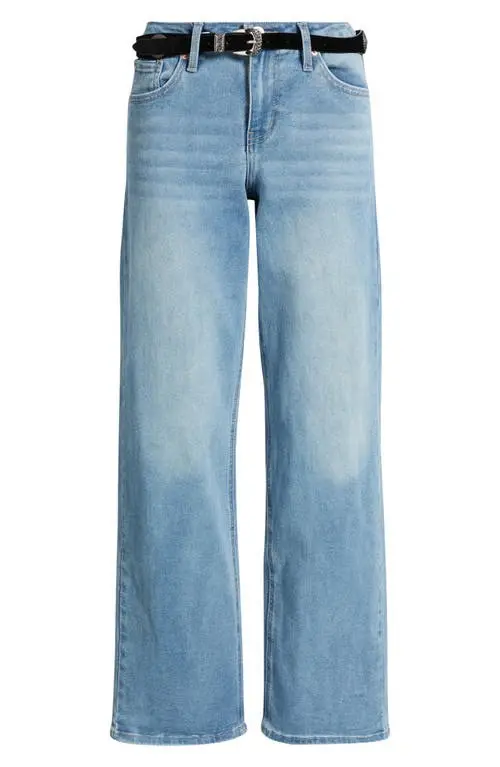 YMI Britney Belted Wide Leg Jeans - 08c - Light Medium