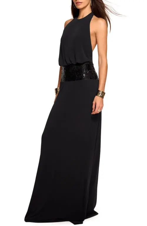 Ramy Brook Theresa Halter Neck Gown