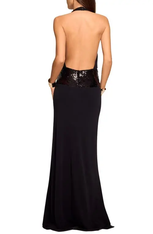 Ramy Brook Theresa Halter Neck Gown