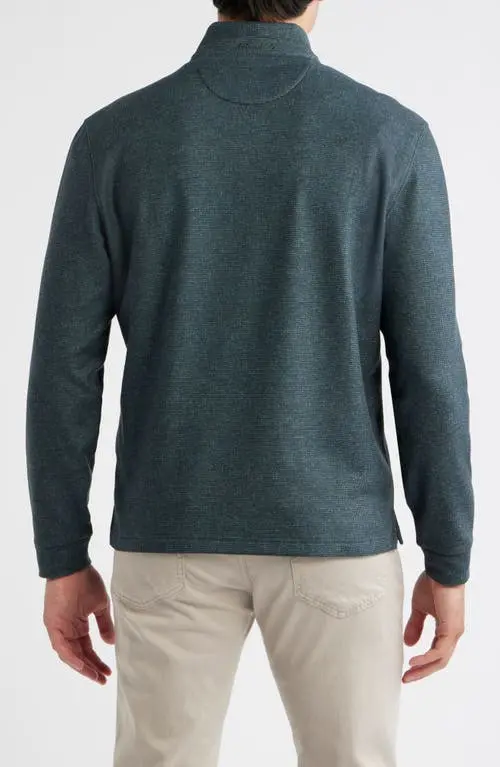 Johnnie-o Mikey Printed Check Quarter Zip Pullover