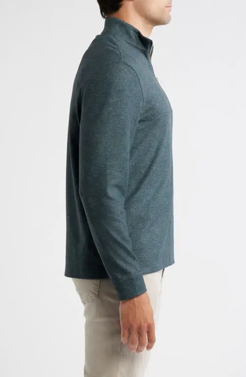 Johnnie-o Mikey Printed Check Quarter Zip Pullover