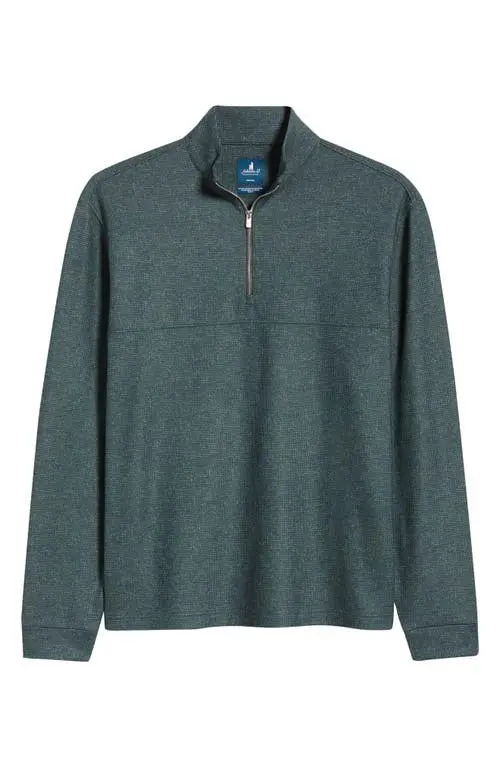 Johnnie-o Mikey Printed Check Quarter Zip Pullover
