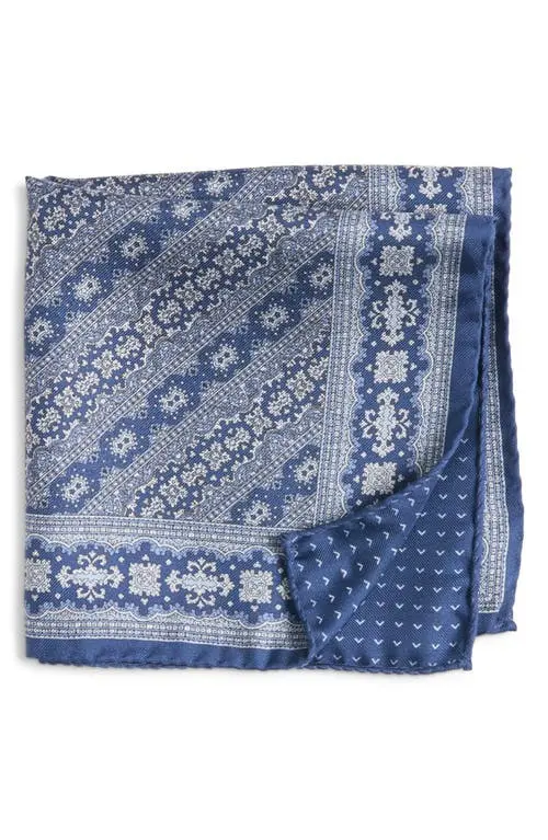 JACK VICTOR Paisley Pocket Square - Aviator
