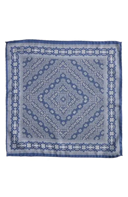 JACK VICTOR Paisley Pocket Square - Aviator