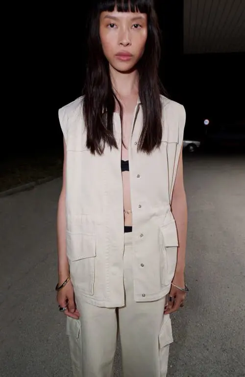 Mango Oversize Denim Vest