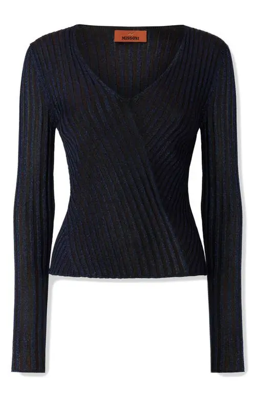 Missoni Ribbed V-neck Sweater
