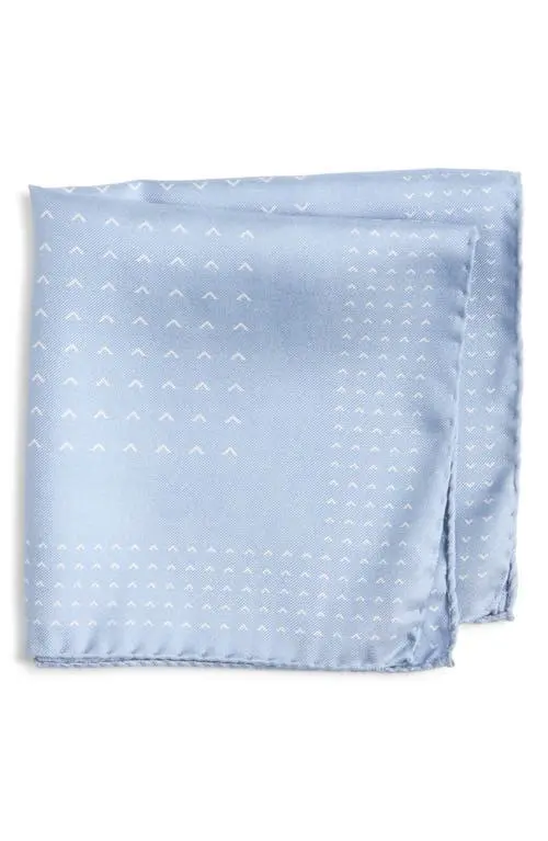 JACK VICTOR Mr. Vic Dot Pocket Square - Chambray
