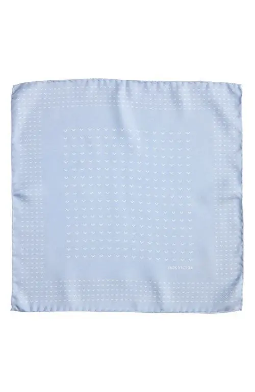 JACK VICTOR Mr. Vic Dot Pocket Square - Chambray