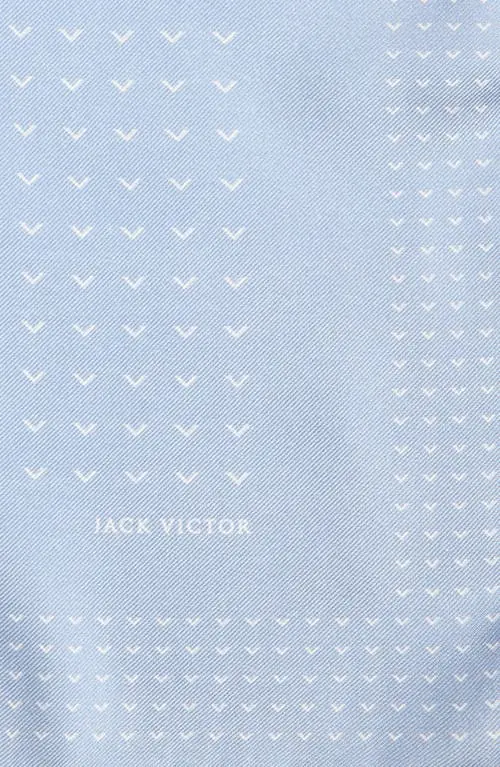 JACK VICTOR Mr. Vic Dot Pocket Square - Chambray