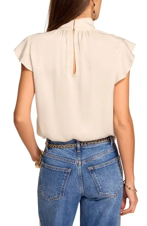 Ramy Brook Balinda Satin Tie Neck Top