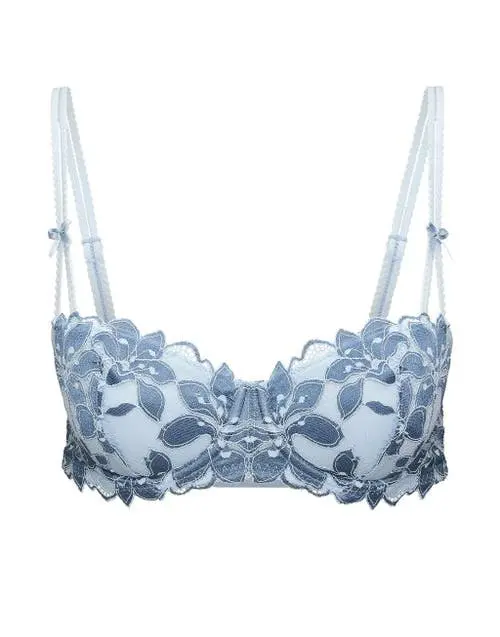 ADORE ME Mellody Push Up Balconette Bra - Medium Blue