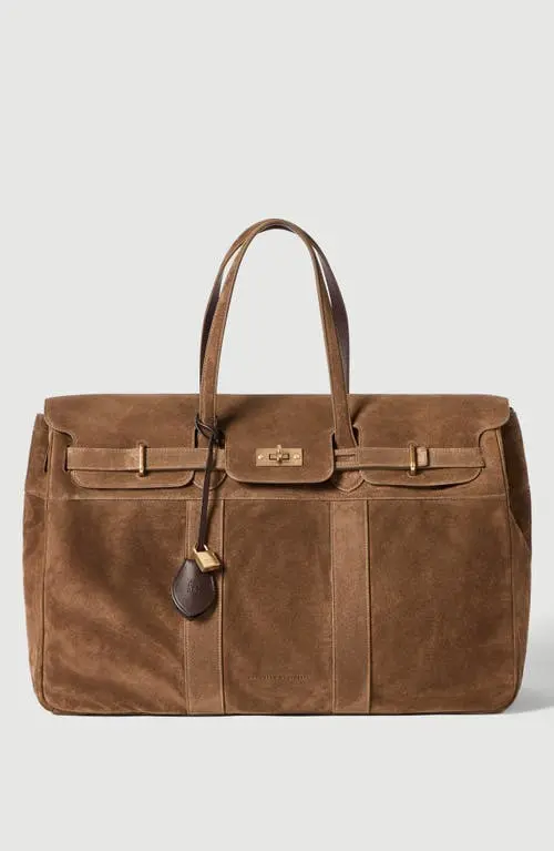 Brunello Cucinelli Explorer Travel Bag In Suede
