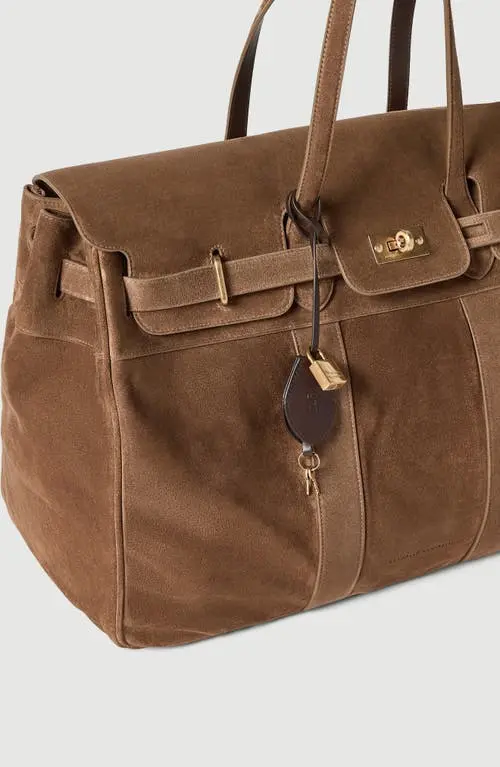 Brunello Cucinelli Explorer Travel Bag In Suede