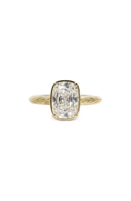 Sterling Forever Cushion Cut Sterling Ring - Gold