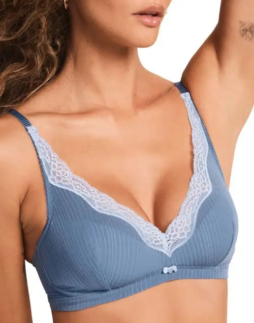 ADORE ME Florie Contour Plunge Bra - Dark Blue