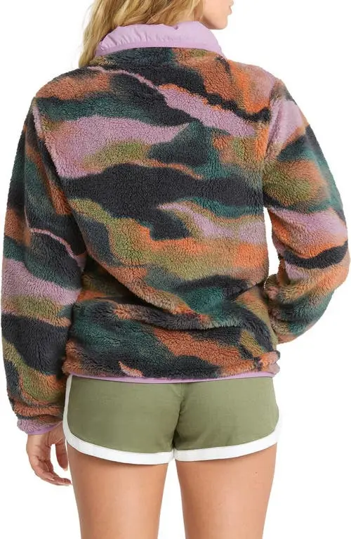 BILLABONG Switchback Sherpa Pullover - Black Multi